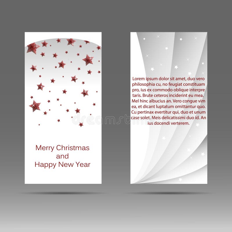 Vertical Banner with the Image of Ruby Stars Stock Vector ...