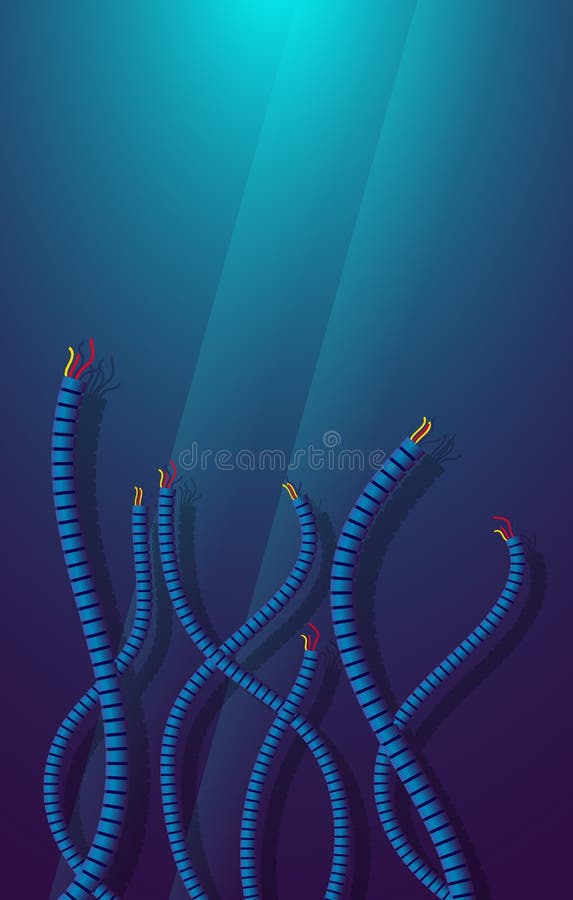 Vertical Banner with the Image of Torn Cables. Stock Vector ...