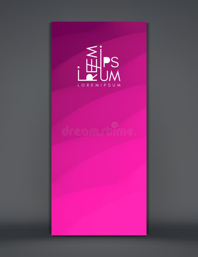 Vertical Banner or Stand for Conference. Cover Design Template ...