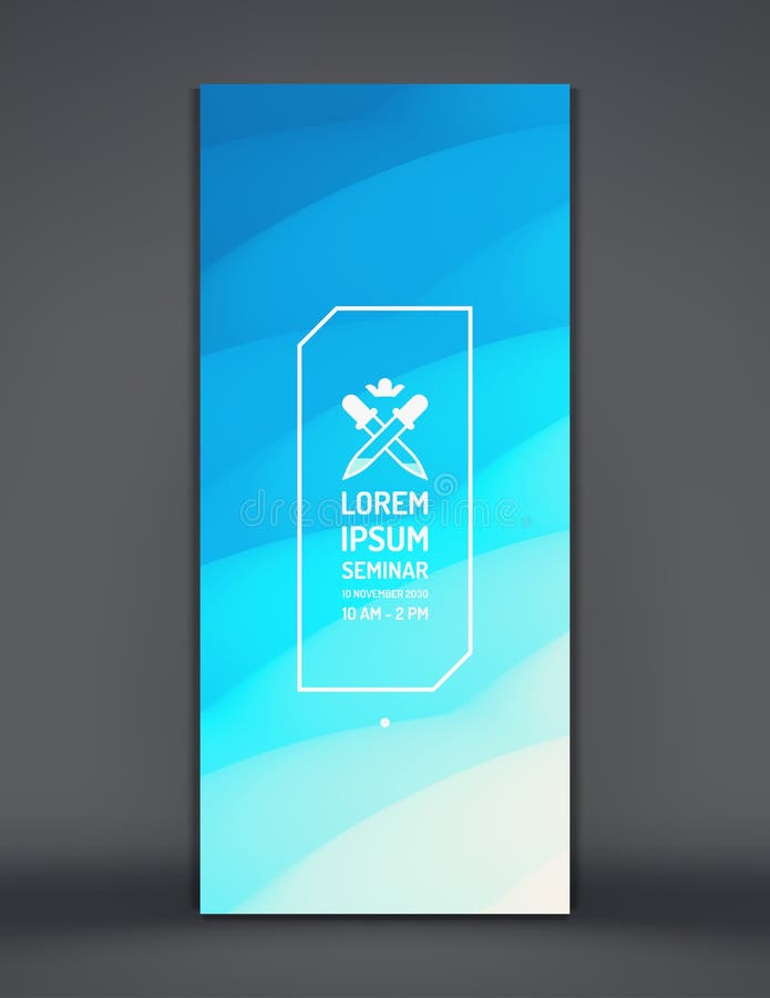 Vertical Banner or Stand for Conference. Cover Design Template ...