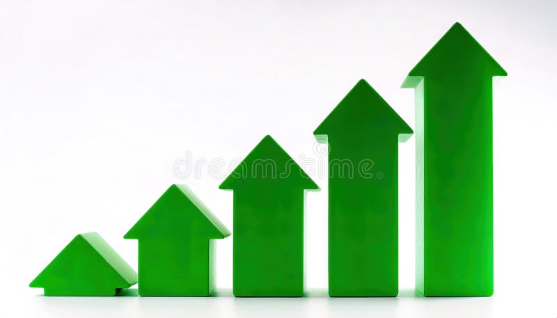 Vertical Bar Chart or Graph with Rectangular Bars with Heights or ...