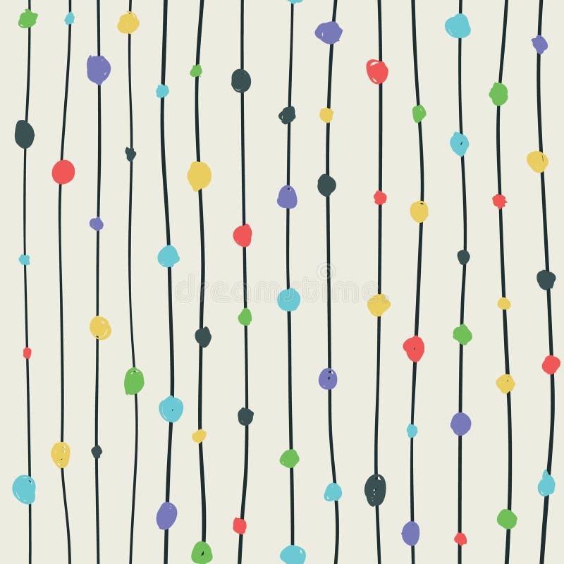 Vertical Bars with Colored Circle Endless Vector. Stock Illustration ...