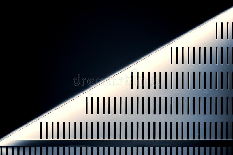 Vertical Bars Staircase Design Perspective View Stock Photo - Image of ...