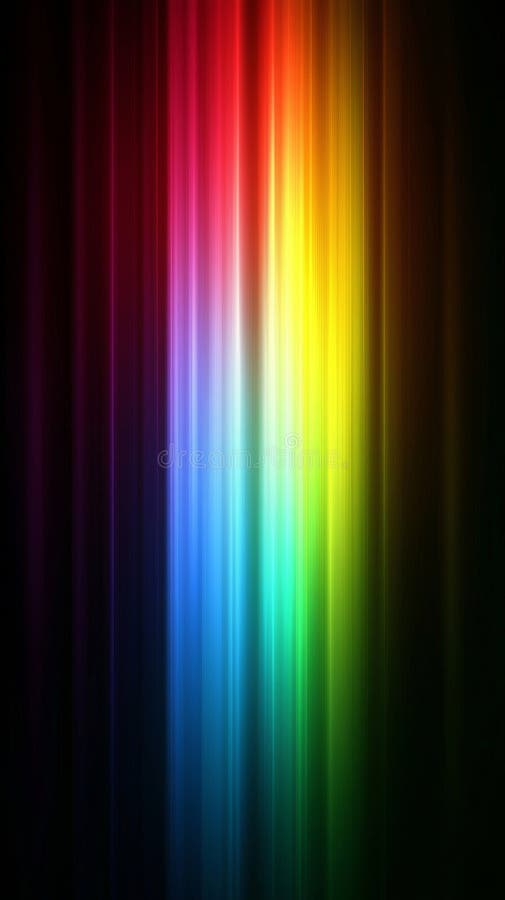 Vertical Beams of Light in Various Colors Blend Together, Creating a ...