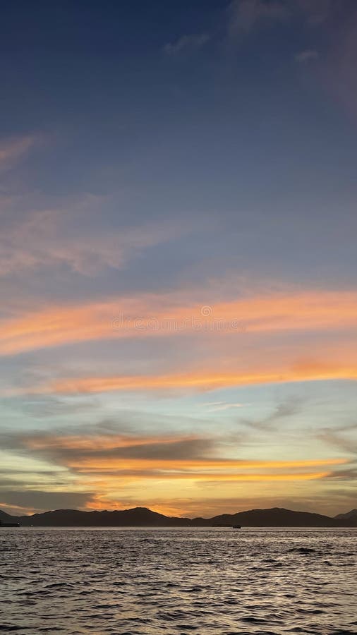 Vertical Beautiful Natural Photographic with Clouds and Gradient Sky at ...