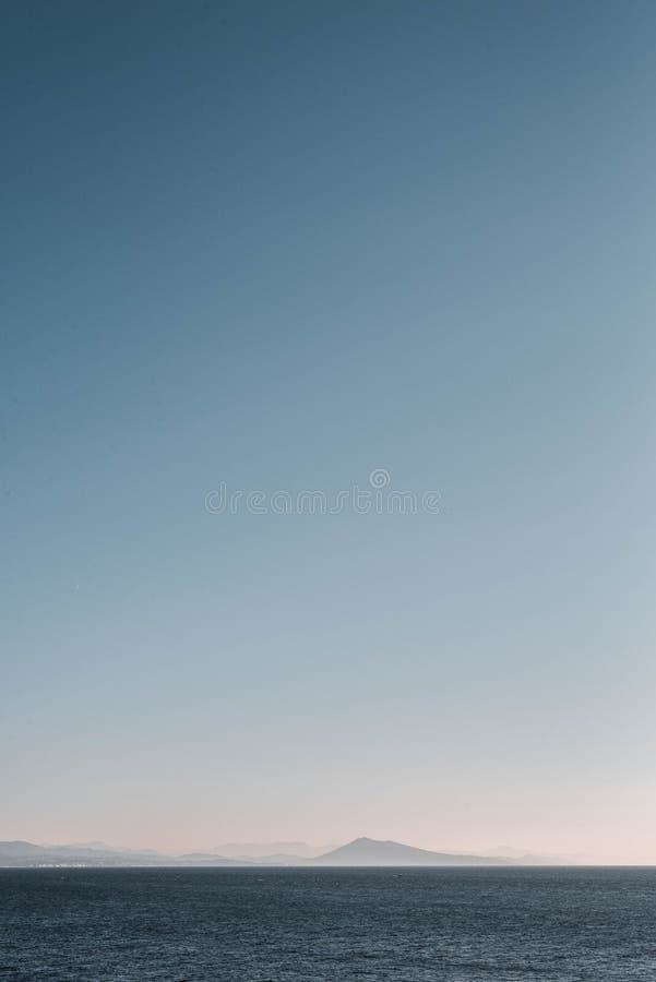 Vertical Beautiful Scenery of a Sea and the Sky at Dawn Stock Image ...