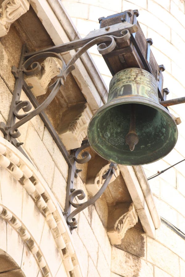 Vertical of a Bell of an Old Building in Monaco City Stock Photo ...