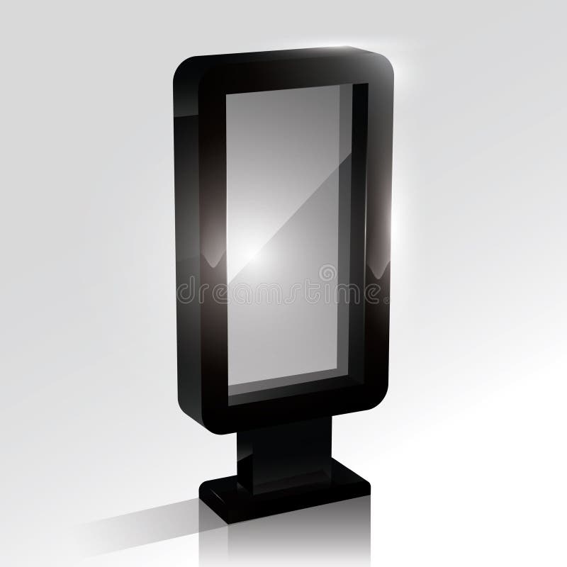 Vertical Billboard. Vector Illustration Decorative Design Stock Vector ...