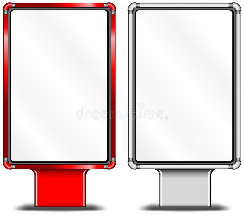Empty Vertical Billboards Stock Illustrations – 894 Empty Vertical ...