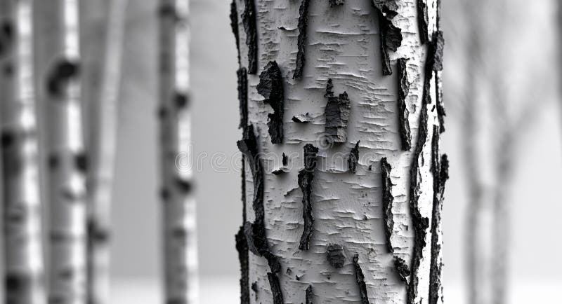Vertical Birch Tree Bark Texture Ideal for Background and Design Stock ...