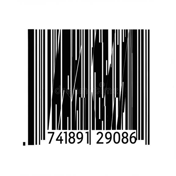 Vertical Black Bars of Varying Widths on a White Background Form a ...