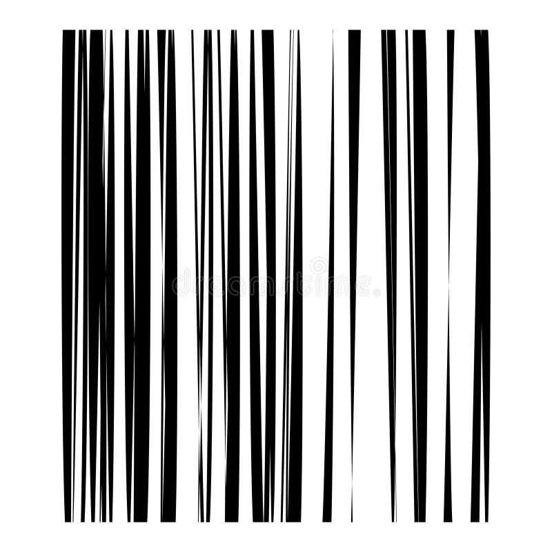 Vertical Black Lines. Irregular Stripe Pattern. Abstract Vector Texture ...