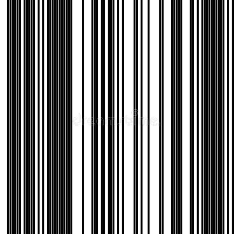 Vertical Black Lines Seamless Pattern, Modern Stylish Image. Stock ...