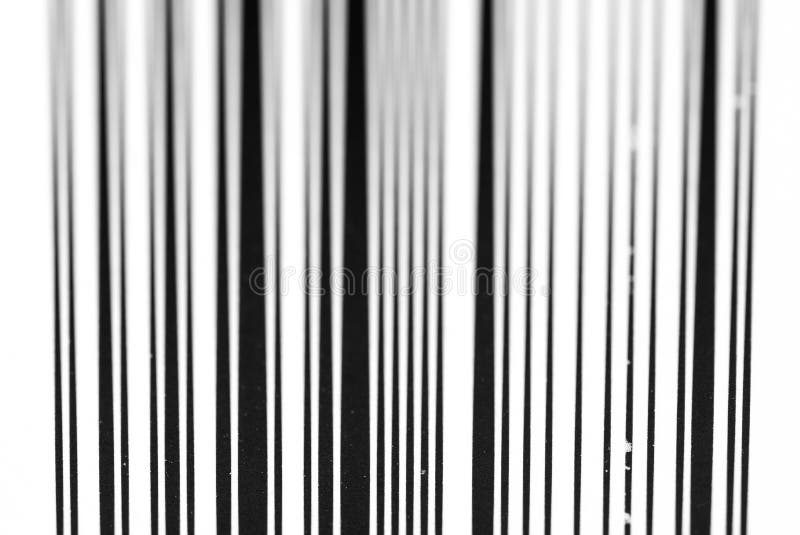 Vertical Black and White Bar Code Close Up Macro Shot Stock Image ...