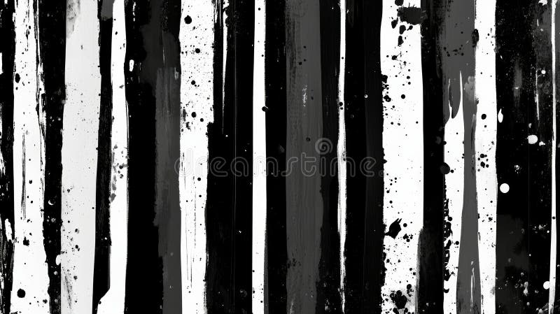 Vertical Black and White Paint Stripes Texture for Artistic Backgrounds ...
