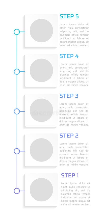 Vertical Blank Circles in Square Options Infographic Chart Design ...