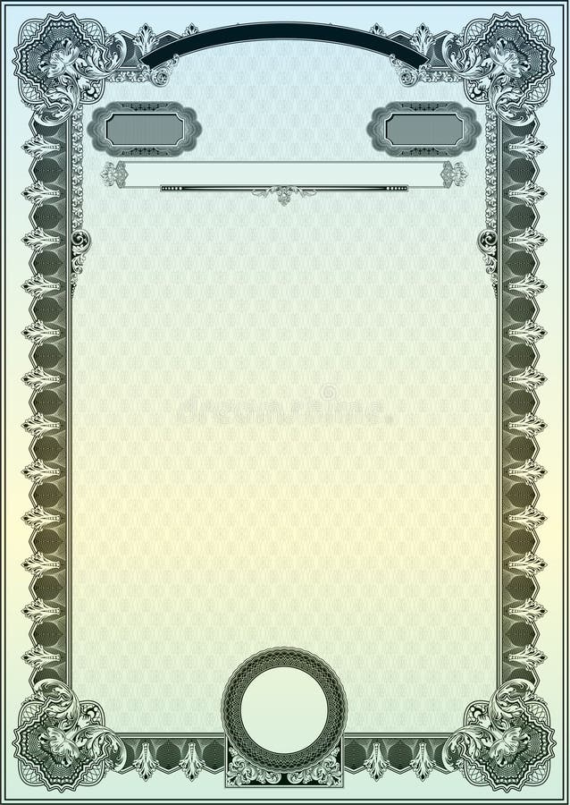 Vertical Blank for Creating Certificates and Other Securities with ...