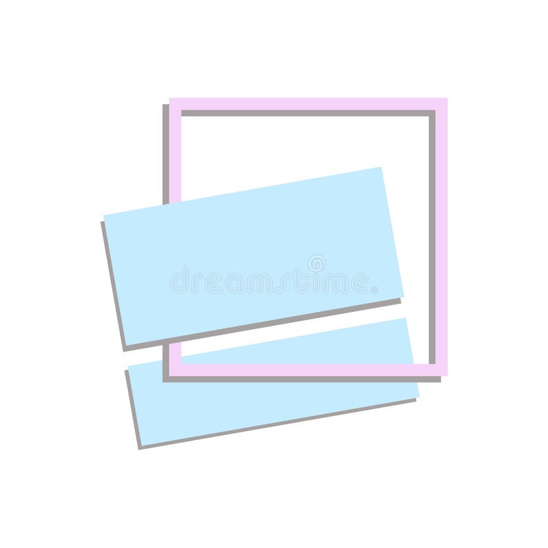 Vertical Blank Frame Illustration Minimal Creative Design for Text ...
