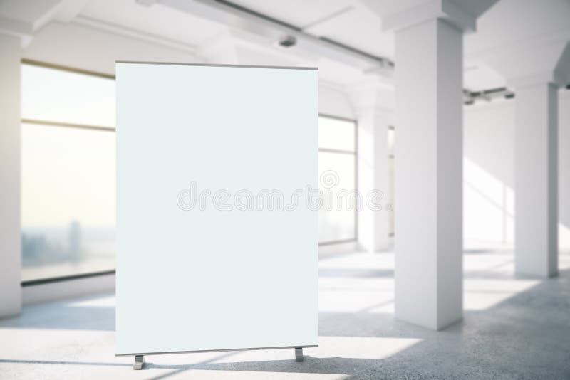 Vertical blank stand stock illustration. Illustration of lighting ...