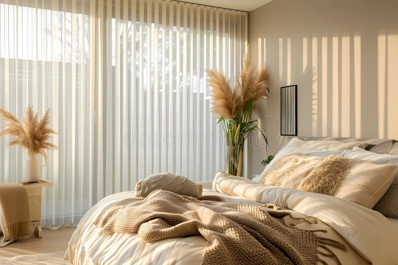 Vertical Blinds are a Versatile Window Covering Solution Stock Photo ...