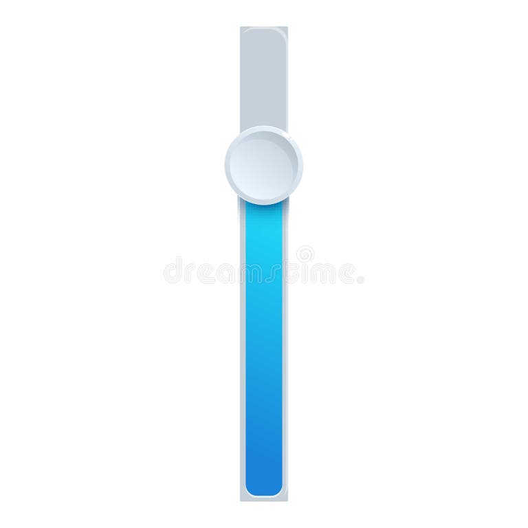 Vertical Blue Loading Bar Showing Progress on White Background Stock ...