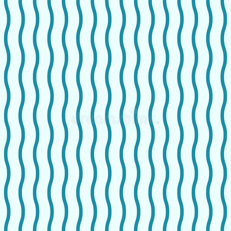 Vertical Blue Wavy Lines Seamless Repeat Pattern. Stock Vector ...