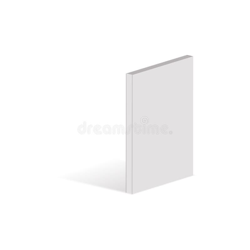 Vertical Book Icon, Isometric 3d Style Stock Illustration ...