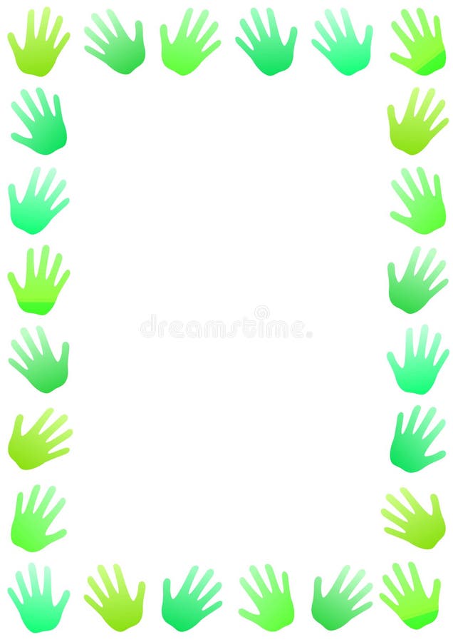 Go Green Hands Environment Frame Stock Illustration - Illustration of ...