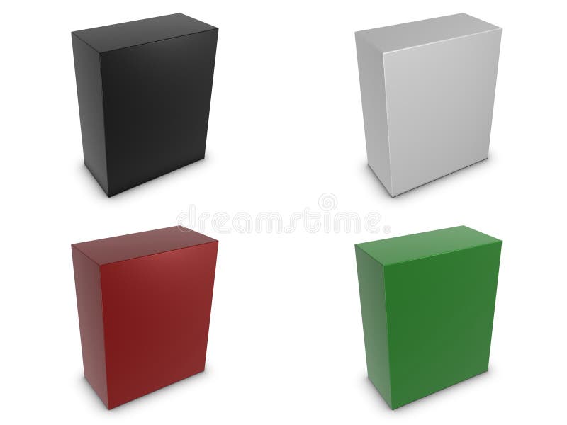 Vertical Boxes in Different Colors Stock Illustration - Illustration of ...