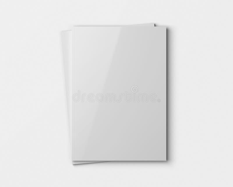 A4 Vertical Brochure, Magazine, Catalog, Mockup 3D Rendering Stock ...