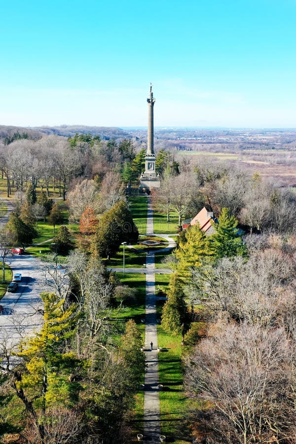 Vertical of Brock`s Monument by Queenston, Ontario, Canada Stock Image ...