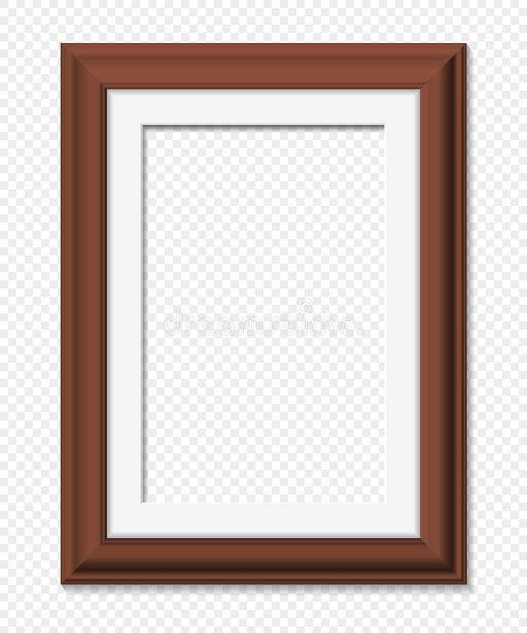 Vertical Brown Frame, Vector Illustration Stock Vector - Illustration ...