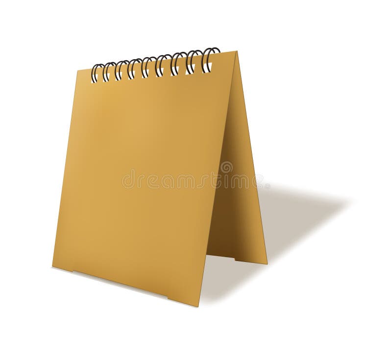 Vertical Brown Writing Notebook Stock Vector - Illustration of binder ...