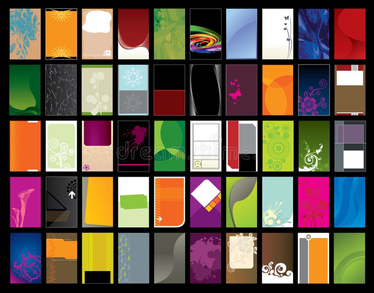 Vertical Business Card stock vector. Illustration of graph - 9563527