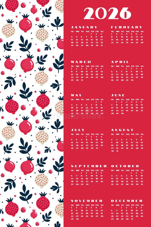 Planner Pomegranate Fruit Pattern Design Stock Illustrations – 6 ...