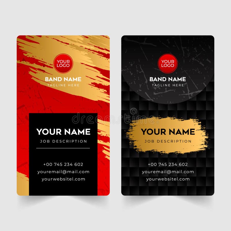 Vertical Cards with Scratch Effect in Realistric Style Stock ...