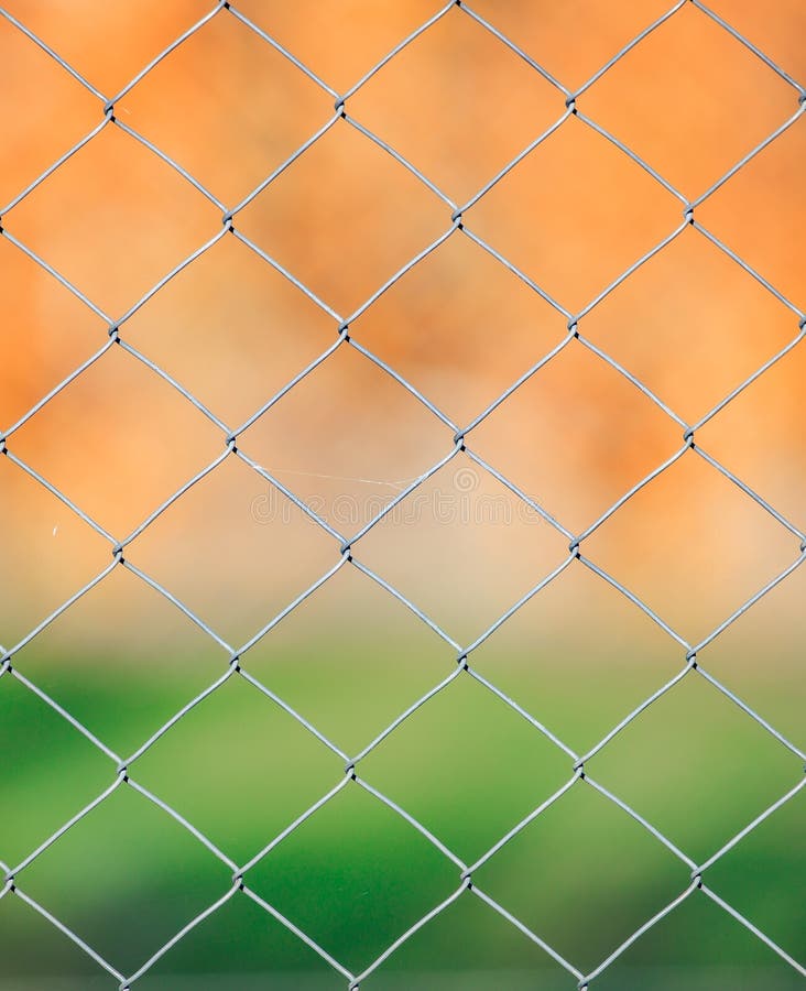 Vertical of a Chain Link Fence Stock Photo - Image of passage, gateway ...