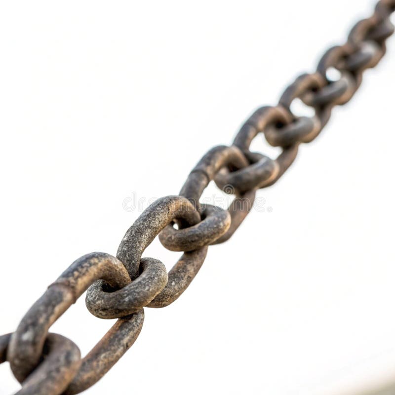 Vertical chain links stock illustration. Illustration of securelink ...