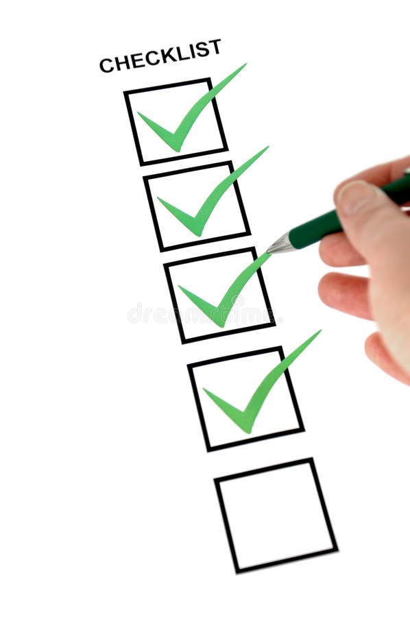 Checklist in Blue stock image. Image of certification - 8516423