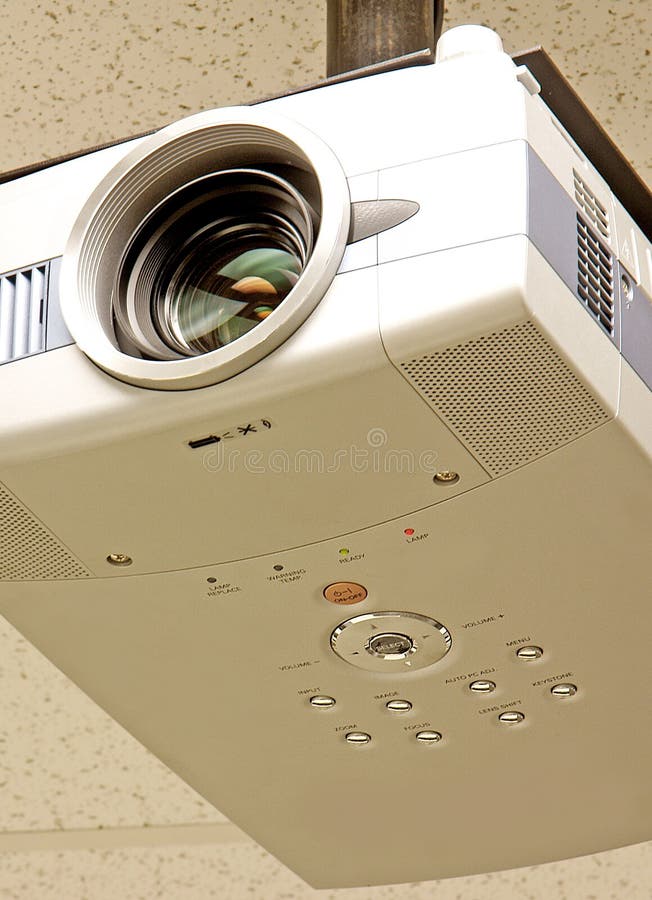 Vertical Classroom Projector Stock Photo - Image of technology, multi ...