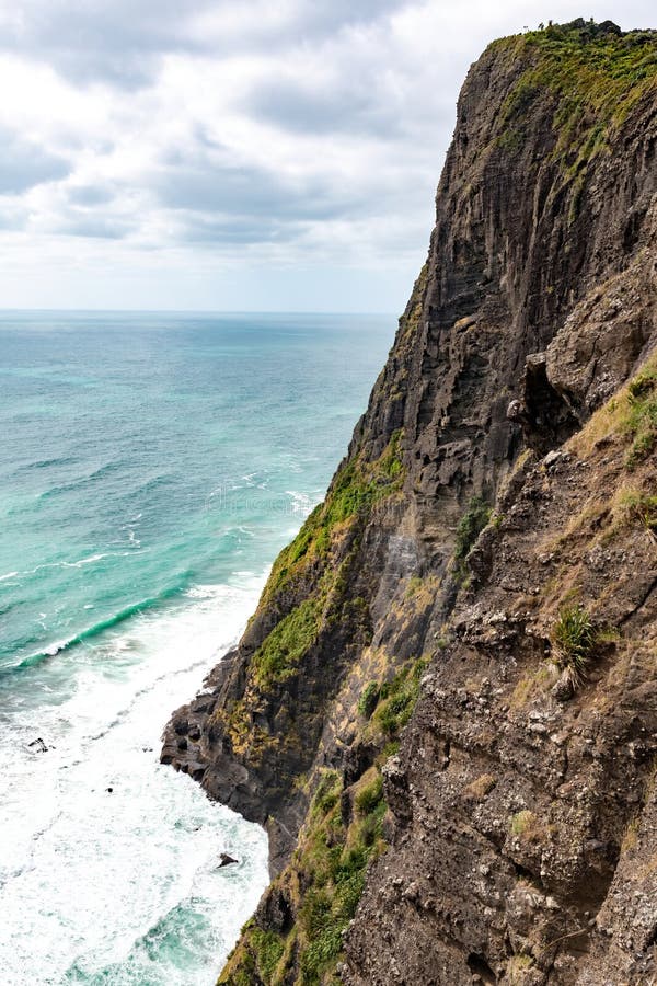 Vertical Cliff from Lookout Stock Image - Image of travel, vacation ...