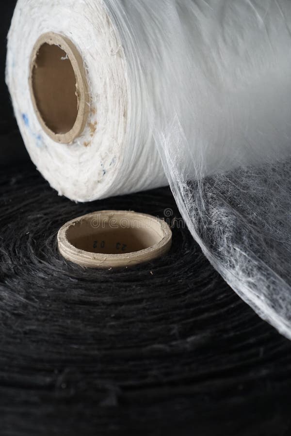 Vertical Closeup of Black and White Cotton Rolls Stock Image - Image of ...