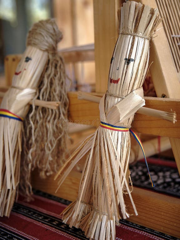 Vertical Closeup of Handmade Straw Dolls Stock Photo - Image of vibrant ...