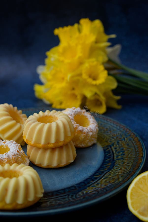 Vertical Closeup of Mini Vanilla Bundt Cake Stock Photo - Image of cafe ...