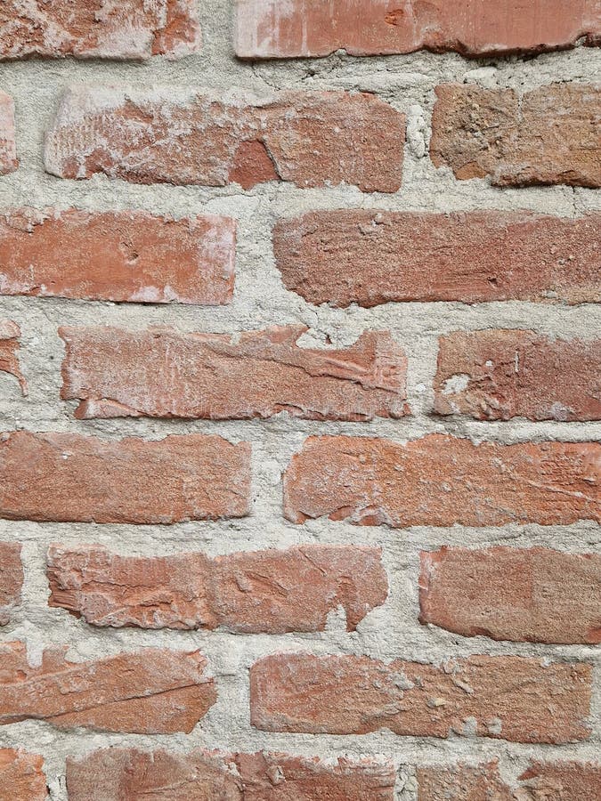 Vertical Closeup of a Retro Design Brick Wall Stock Photo - Image of ...