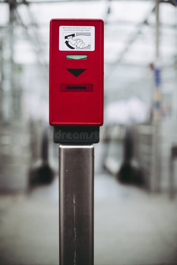 Vertical Closeup Selective Focus Shot of a Bus Interior with Signs and ...