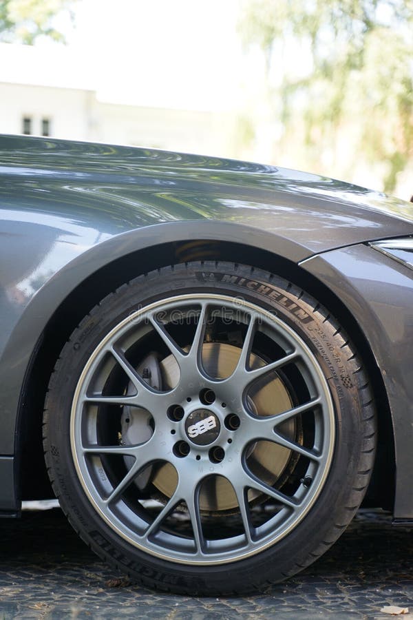 Vertical Closeup Shot of BBS Wheels on a BMW M3 Car Editorial Image ...