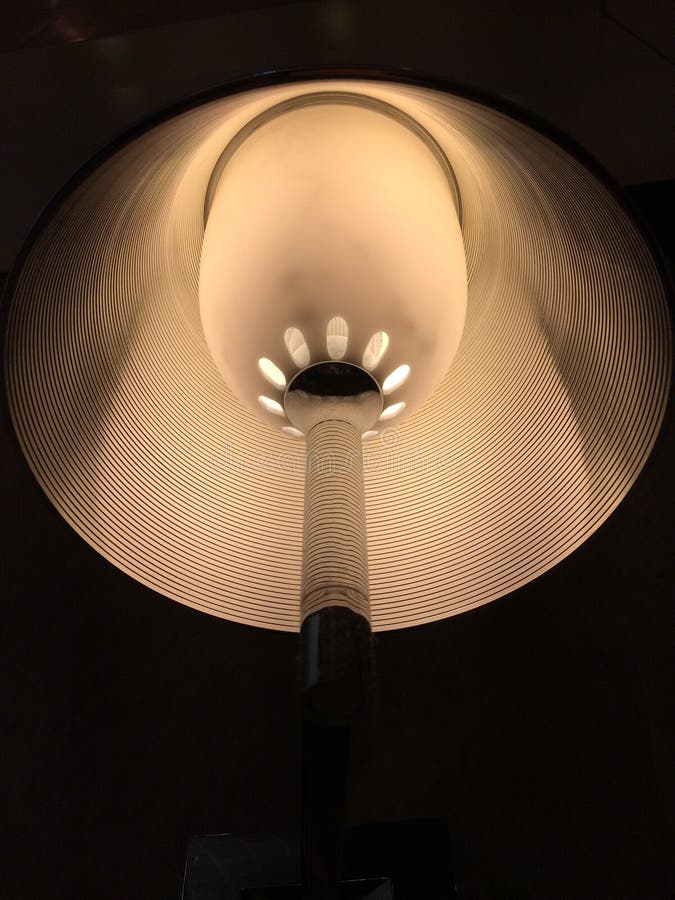 Vertical Closeup Shot of a Lampshade with a White Lamp Cover Inside ...