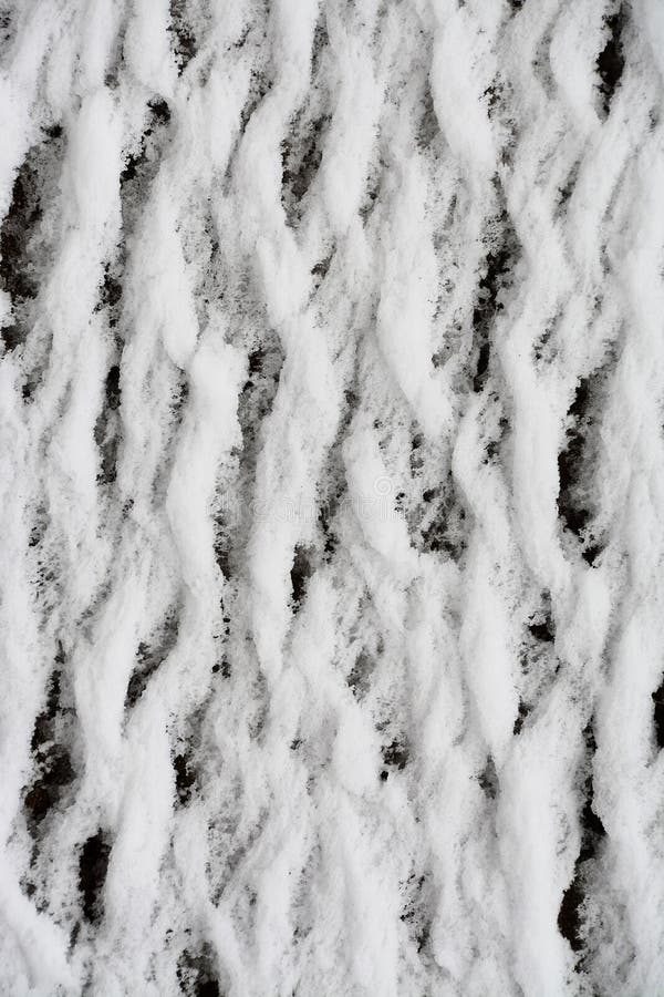 Vertical Closeup Shot of Snow Waves on the Ground Stock Photo - Image ...