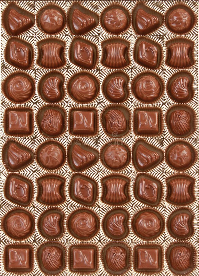 Vertical Closeup Shot of Various Types of Chocolate Candy Stock Photo ...